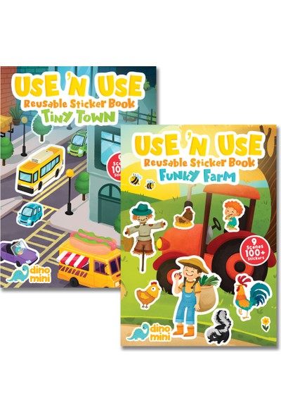 Use 'n Use Sticker Book Seti (2 Adet Tak Çıkar Çıkartma Kitabı) Use 'n Use Sticker Book Seti (2 Adet Tak Çıkar Çıkartma Kitabı)