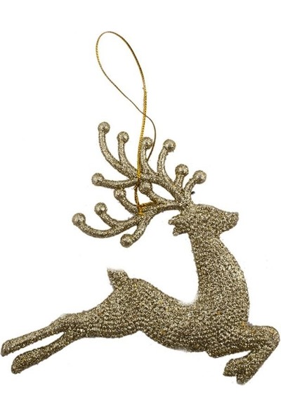 whitetech Gold Renk Geyik Çam Ağacı Yılbaşı Süsü 1 Adet whitetech Gold Renk Geyik Çam Ağacı Yılbaşı Süsü 1 Adet