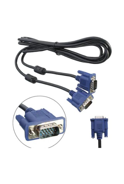 Ata Elektronik 1.5m 1,5mt 1.5 Metre VGA Kablo Monitör Bilgisayar Projeksiyon LCD LED Tv Televizyon Ara Kablo Ata Elektronik 1.5m 1,5mt 1.5 Metre VGA Kablo Monitör Bilgisayar Projeksiyon LCD LED Tv Televizyon Ara Kablo
