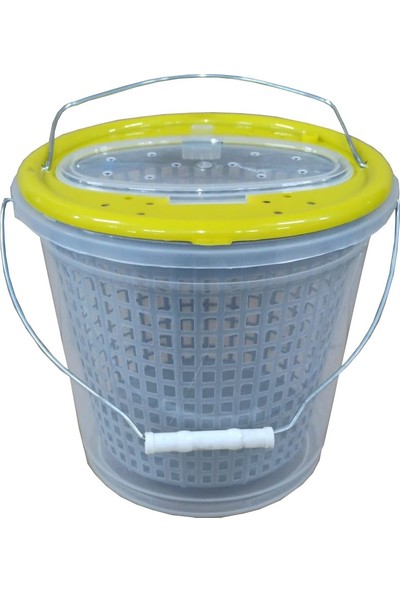 Barracuda Balıkçı Kovası Süzgeçli Şeffaf