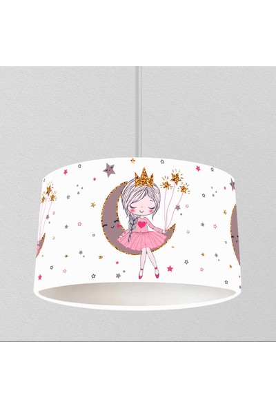 Junior Home Concept Ay Üstünde Sevimli Kız Çocuk Odası Sarkıt Avize