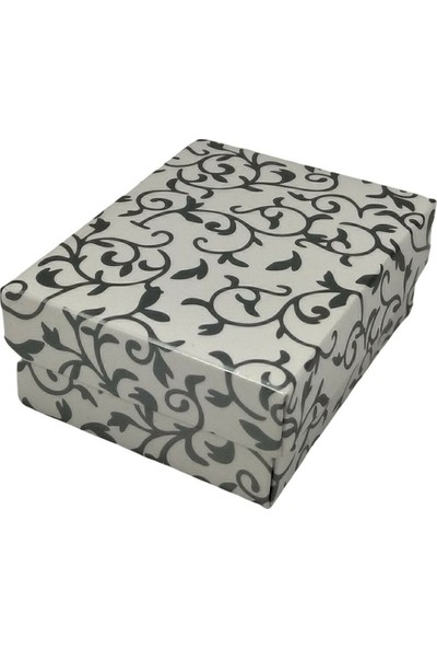 Paketleme Tezgahı Gümüş Desenli Beyaz Karton Kolye&bileklik&set Kutusu (Süngerli) 24 Adet Paketleme Tezgahı Gümüş Desenli Beyaz Karton Kolye&bileklik&set Kutusu (Süngerli) 24 Adet