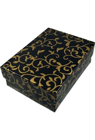 Paketleme Tezgahı Gold Desenli Siyah Karton Kolye&bileklik&set Kutusu (Süngerli) 24 Adet Paketleme Tezgahı Gold Desenli Siyah Karton Kolye&bileklik&set Kutusu (Süngerli) 24 Adet
