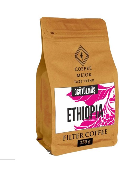 Coffee Mejor Kahve Dengi Premium Quality Ethıopıa Öğütülmüş Flatbottom 250GR Coffee Mejor Kahve Dengi Premium Quality Ethıopıa Öğütülmüş Flatbottom 250GR