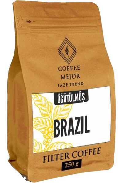Coffee Mejor Kahve Dengi Premium Quality Brazıl Öğütülmüş Flatbottom 250GR Coffee Mejor Kahve Dengi Premium Quality Brazıl Öğütülmüş Flatbottom 250GR