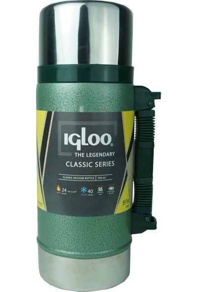 Igloo 204827 Çelik 700 ml Yeşil Termos