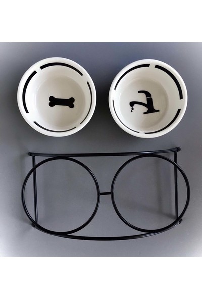 Gold Seramik Mama Kabı 2 Li Gold Seramik Mama Kabı 2 Li