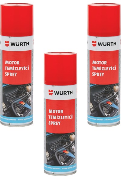 Würth Motor Temizleyici Sprey 500 ml 3'lü Paket Würth Motor Temizleyici Sprey 500 ml 3'lü Paket