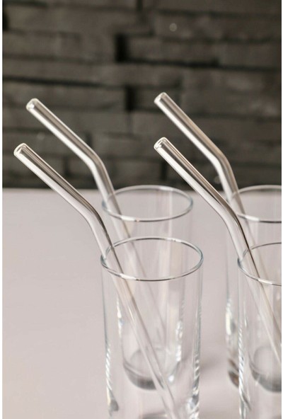 Bamovi Şeffaf 4'lü Cam Eğimli Pipet Bamovi Şeffaf 4'lü Cam Eğimli Pipet