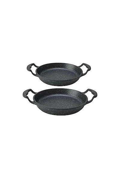 Essenso Markain 2 Li Döküm Granit Sahan Seti 18CM+20CM Essenso Markain 2 Li Döküm Granit Sahan Seti 18CM+20CM