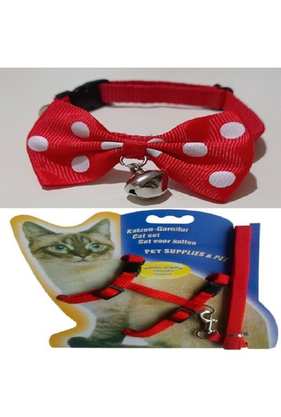 Muca Kedi Tasma Seti (Boyun ve Göğüs Tasması) Muca Kedi Tasma Seti (Boyun ve Göğüs Tasması)