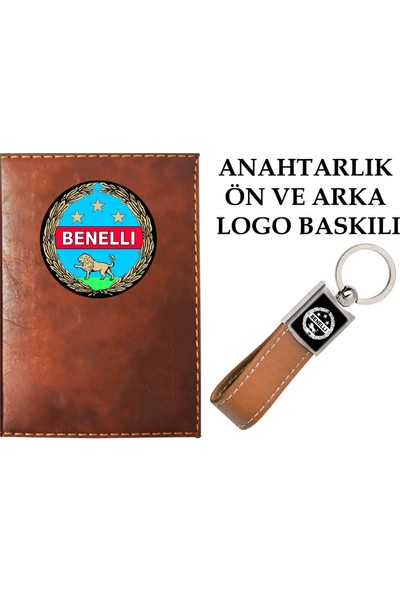 Promosyon Denizi Benelli Logolu Taba Ruhsat Kabı ve Benelli Logolu Anahtarlık