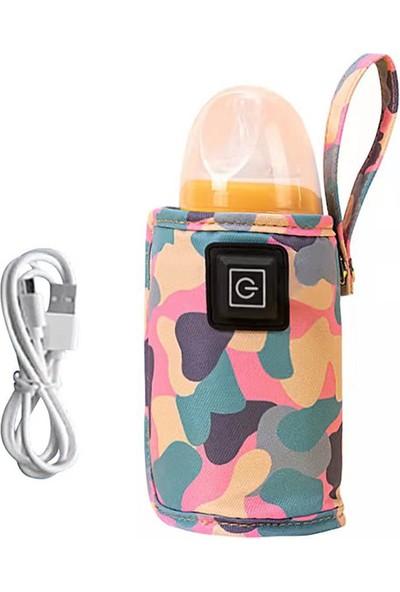 Sakuraa USB Biberon Isıtıcı Seyahat Arabası Yalıtımlı Çanta 3 Vites Ayarlanabilir Sıcaklık (Yurt Dışından)