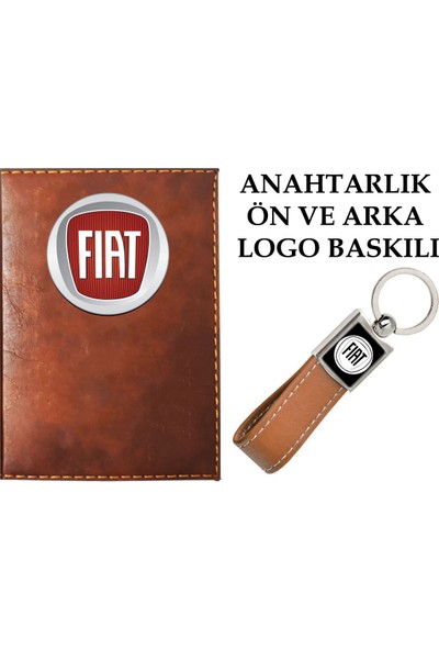 Promosyon Denizi Fiat Logolu Taba Ruhsat Kabı ve Fiat Logolu Anahtarlık