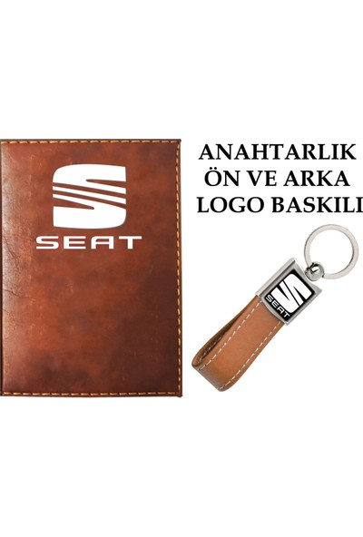 Promosyon Denizi Seat Logolu Taba Ruhsat Kabı ve Seat Logolu Anahtarlık