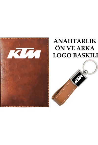 Promosyon Denizi Ktm Logolu Taba Ruhsat Kabı ve Ktm Logolu Anahtarlık