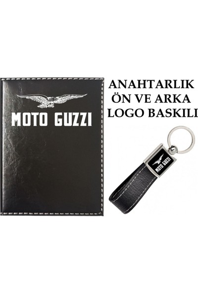 Promosyon Denizi Moto Guzzı Logolu Siyah Ruhsat Kabı ve Moto Guzzı Logolu Anahtarlık Promosyon Denizi Moto Guzzı Logolu Siyah Ruhsat Kabı ve Moto Guzzı Logolu Anahtarlık