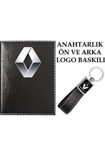 Promosyon Denizi Siyah Ruhsat Kabı ve Anahtarlık