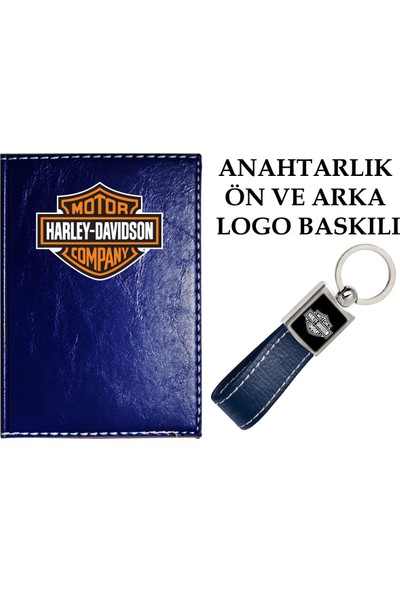 Promosyon Denizi Harley Davıdson Logolu Lacivert Ruhsat Kabı ve Harley Davıdson Logolu Anahtarlık Promosyon Denizi Harley Davıdson Logolu Lacivert Ruhsat Kabı ve Harley Davıdson Logolu Anahtarlık