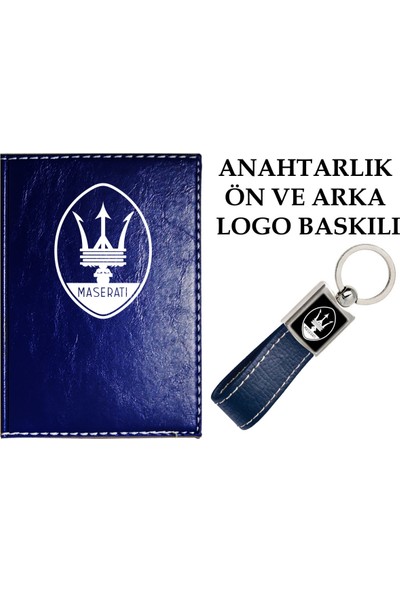 Promosyon Denizi Maseratı Logolu Lacivert Ruhsat Kabı ve Maseratı Logolu Anahtarlık Promosyon Denizi Maseratı Logolu Lacivert Ruhsat Kabı ve Maseratı Logolu Anahtarlık