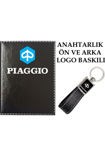 Promosyon Denizi Pıaggıo Logolu Siyah Ruhsat Kabı ve Pıaggıo Logolu Anahtarlık Promosyon Denizi Pıaggıo Logolu Siyah Ruhsat Kabı ve Pıaggıo Logolu Anahtarlık