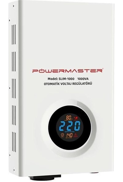 Powermaster 1000VA Otomatik Voltaj Kombi Regülatörü SLIM-1000 Powermaster 1000VA Otomatik Voltaj Kombi Regülatörü SLIM-1000