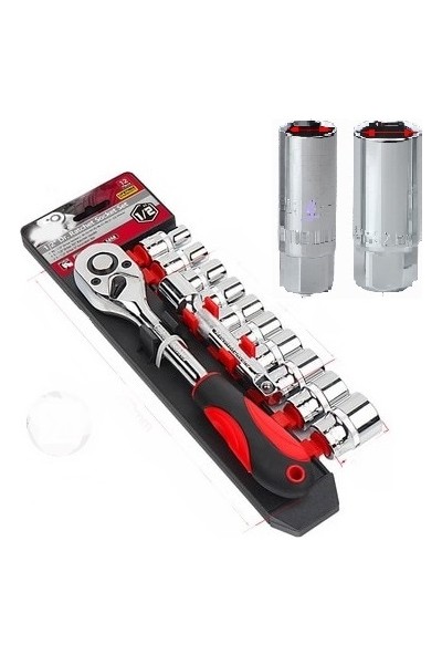 Kayasan Lokma Seti 1/2-6 Köşe 14 Parça 16 - 21 mm Buji Kayasan Lokma Seti 1/2-6 Köşe 14 Parça 16 - 21 mm Buji