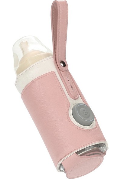 Sakuraa USB Özellikli Taşınabilir Çantalı Biberon Isıtıcı - Pembe (Yurt Dışından)