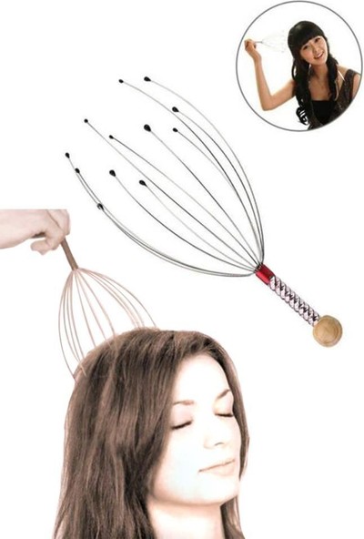 Kafa Masaj Aleti Bokoma Baş Boyun Saç Kaşıma Teli Mujgan