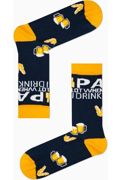 Blanc Socks Bira Desenli Çorap