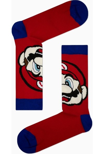 Blanc Socks Mario Desenli Çorap