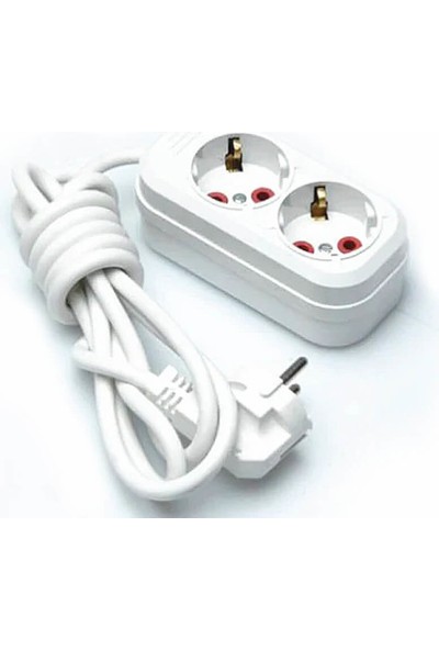 Pazaristanbul 20497920 Alkan Ikili Topraklı Priz 2 mt