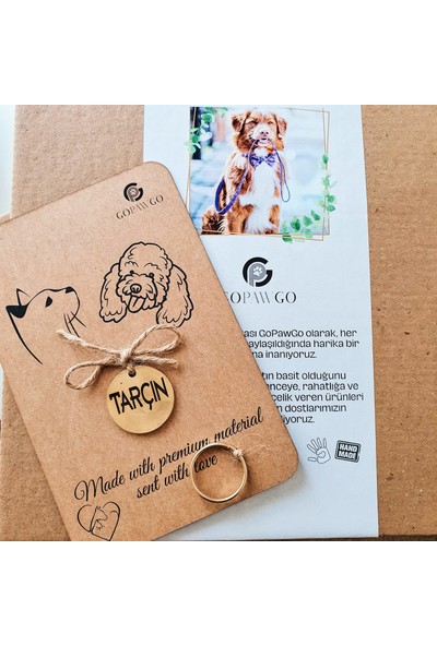 Gopawgo Kazınmış Evcil Hayvan Kimlik Künyesi 28 mm
