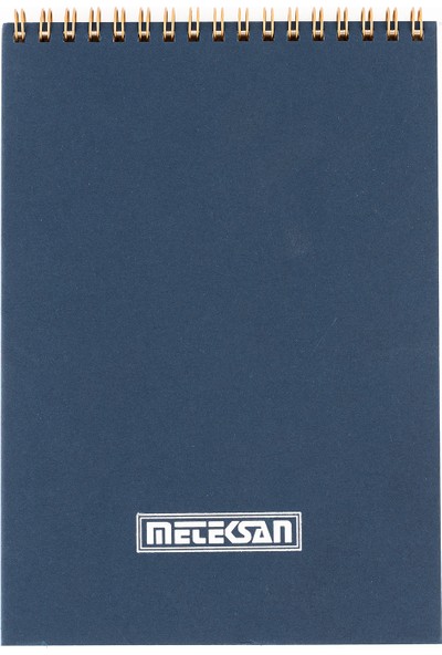 Meteksan A5 Sert Karton Kapaklı Metal Spiralli Sarı Yapraklı Bloknot 80 Yaprak Çizgili Lacivert Meteksan A5 Sert Karton Kapaklı Metal Spiralli Sarı Yapraklı Bloknot 80 Yaprak Çizgili Lacivert