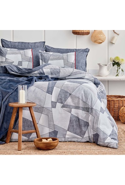 Yataş Bedding Estela Tek Kişilik Wellsoft Battaniyeli Nevresim Takımı Seti - Indigo