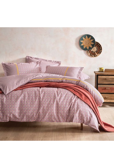 Yataş Bedding Hilaris Tek Kişilik Wellsoft Battaniyeli Nevresim Takımı Seti- Kiremit