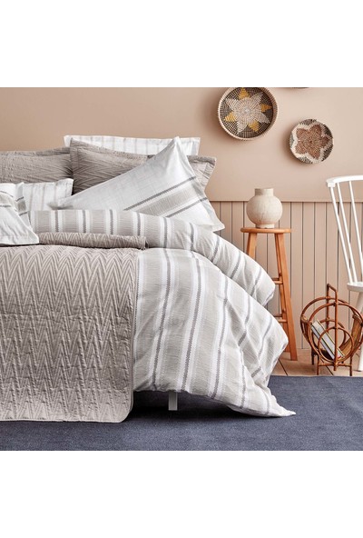 Yataş Bedding Simula Çift Kişilik Yatak Örtülü Nevresim Takımı Seti - Bej