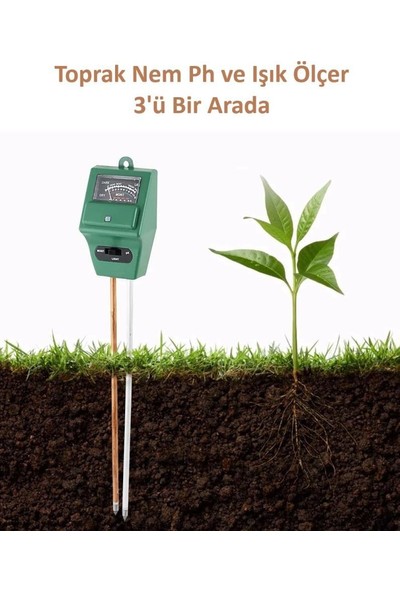 Matesstore Toprak Nem Ph Metre Ölçer Işık Ölçer Toprak Ph Düzenleyici Matesstore Toprak Nem Ph Metre Ölçer Işık Ölçer Toprak Ph Düzenleyici