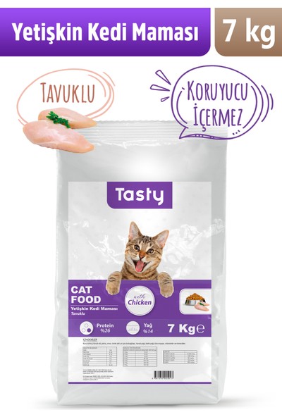 Tasty Tavuklu Yetişkin Kedi Maması 7 kg