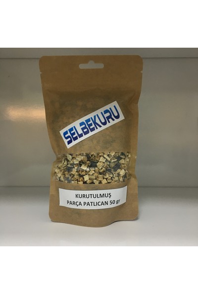 Selbekuru Kurutulmuş Parça Patlıcan 50 gr Selbekuru Kurutulmuş Parça Patlıcan 50 gr