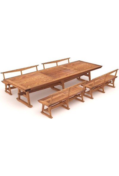 Monywood Masif Ahşap Masa Takımı MBHÇ698