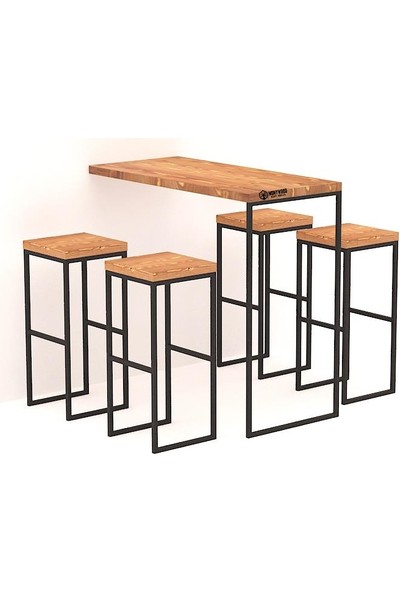 Monywood Masif Ahşap Masa Takımı MMST1016