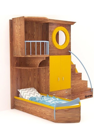 Monywood Masif Ahşap Çocuk Yatak Odası MÇYT745