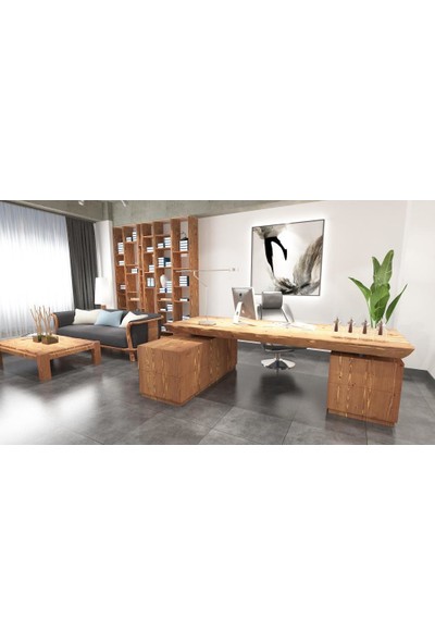 Monywood Helsinki Ofis Takımı Masif Ahşap MOT0904 Monywood Helsinki Ofis Takımı Masif Ahşap MOT0904