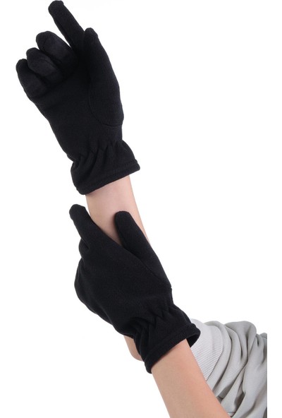 Unisex Parmakları Kapalı Polar Eldiven