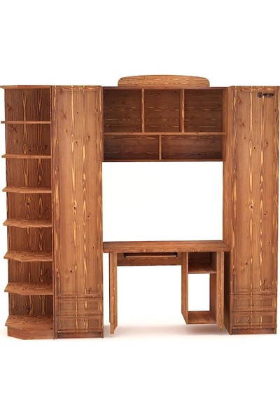 Monywood Masif Ahşap Çalışma Masası Takım MÇÇM729