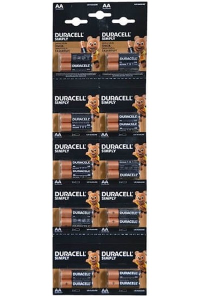 Duracell Aa Kalem Pil 20'li Paket