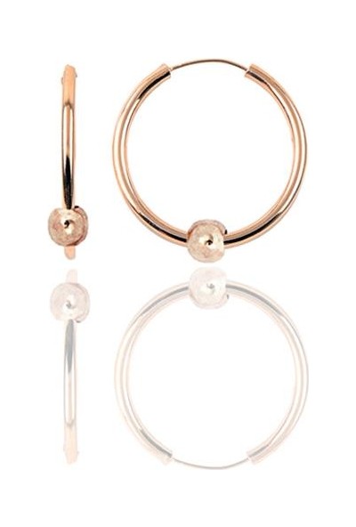 Söğütlü Silver Gümüş Rose 12 mm Mini Sade Toplu Halka Küpe Söğütlü Silver Gümüş Rose 12 mm Mini Sade Toplu Halka Küpe