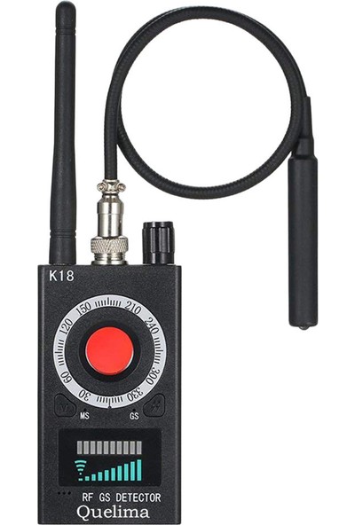 Flameer Quelima K18 Araba Gps Kablosuz Anti-Dinleme Sinyal Dedektörü Ab Siyah (Yurt Dışından)