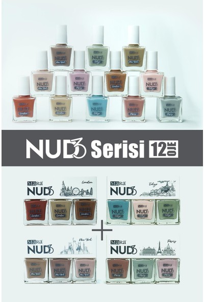 Mara Nude Oje Seti 12 Adet